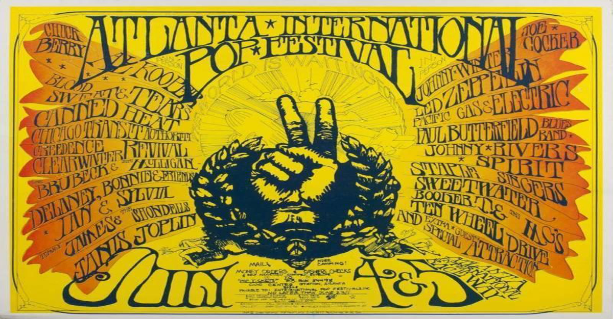 Atlanta Pop Festival: Fifty Years Ago • MUSICFESTNEWS